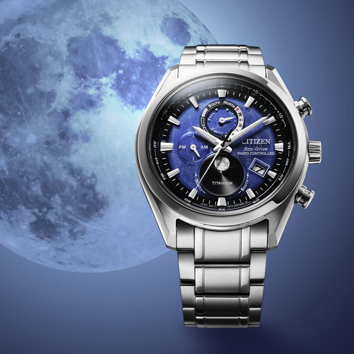 Citizen Watch Italy | Tsuki-yomi Radiocontrollato a fasi luna